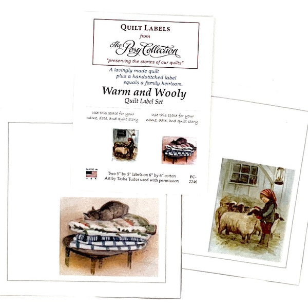 Warm and Wooly Quilt Label Set – Tasha Tudor and Family