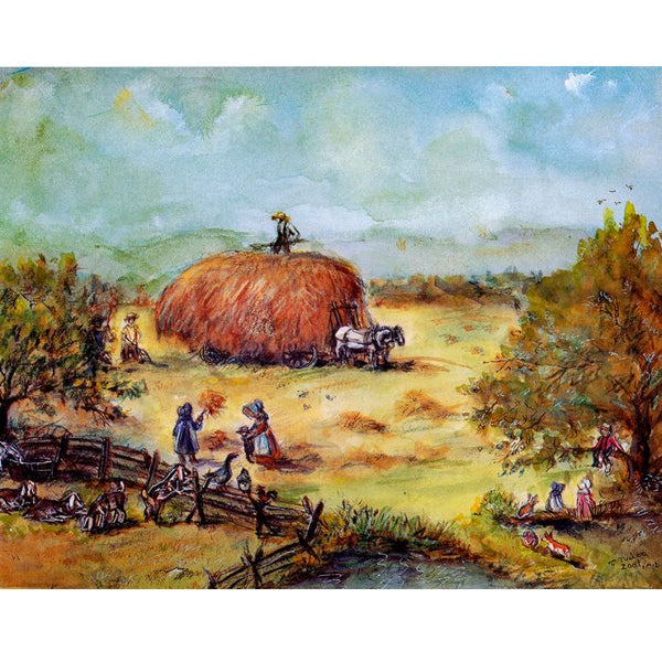 Haystack Print Watercolor Illustration by Tasha Tudor – Tasha Tudor and ...