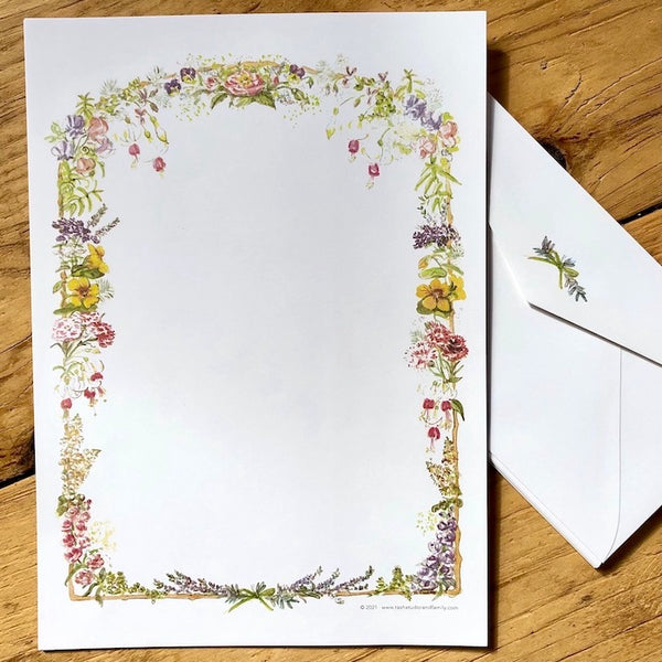 Fuchsia Writing Paper Set – Tasha Tudor and Family