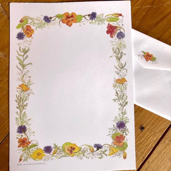 Nasturtiums Writing Paper Set Illustrated by Tasha Tudor – Tasha Tudor ...